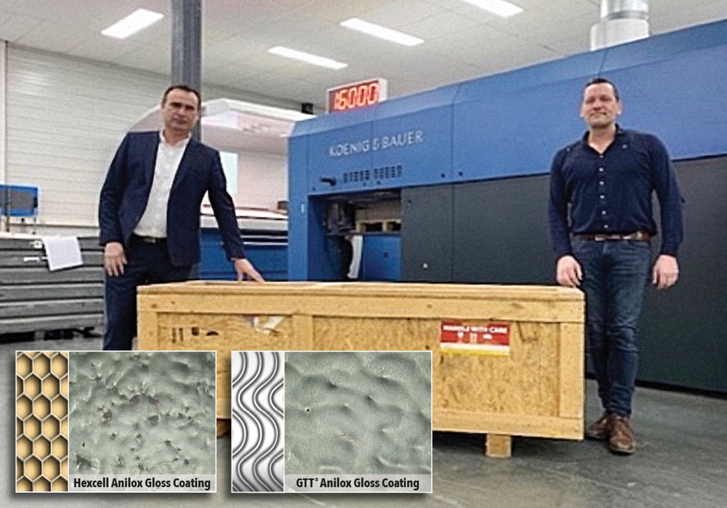 Apex Delivers 3,000th GTT Anilox Coating Roll for Offset Market